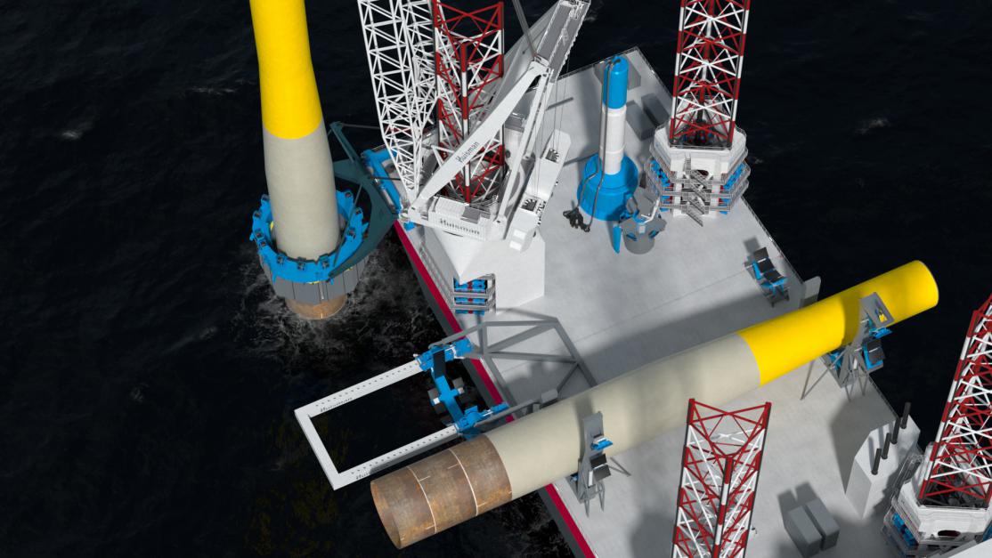 Huisman to equip Seaway7 jack-up vessel Seaway Ventus with monopile ...