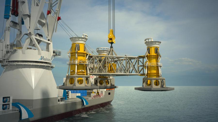 Convertible Pre-piling Template - Huisman