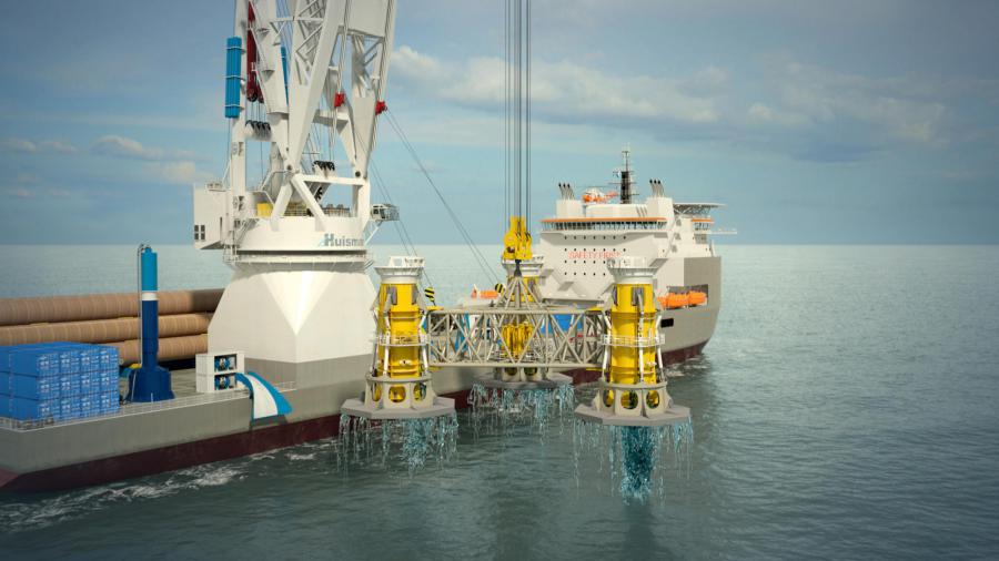 Convertible Pre-piling Template - Huisman