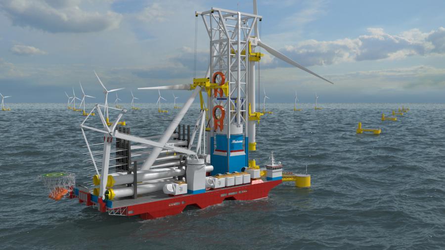 Windfarm Installation Vessel - Huisman