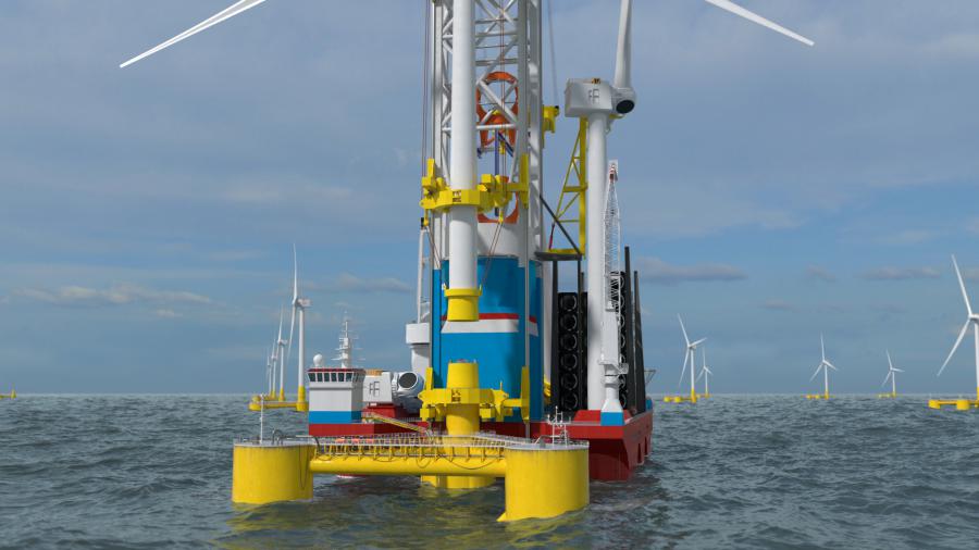 Windfarm Installation Vessel - Huisman