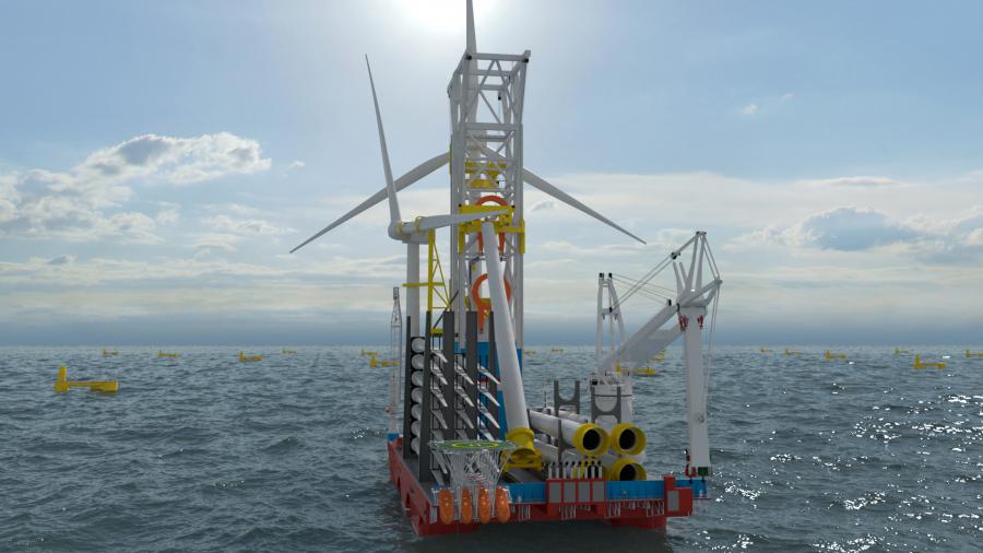 Windfarm Installation Vessel - Huisman