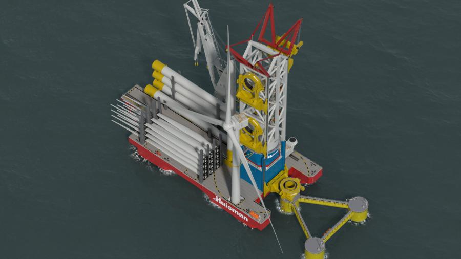 Windfarm Installation Vessel - Huisman Equipment